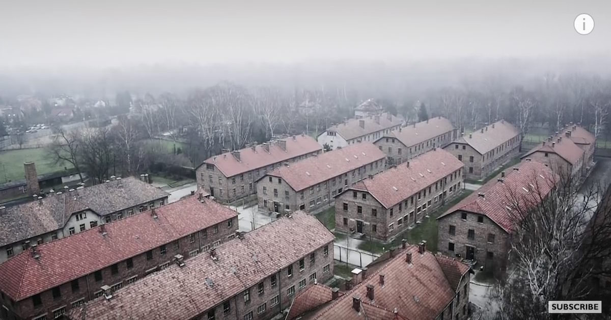 רחפן טס מעל מחנה ההשמדה אושוויץ - מה שהוא תיעד עשה לנו צמרמורת בכל הגוף ...